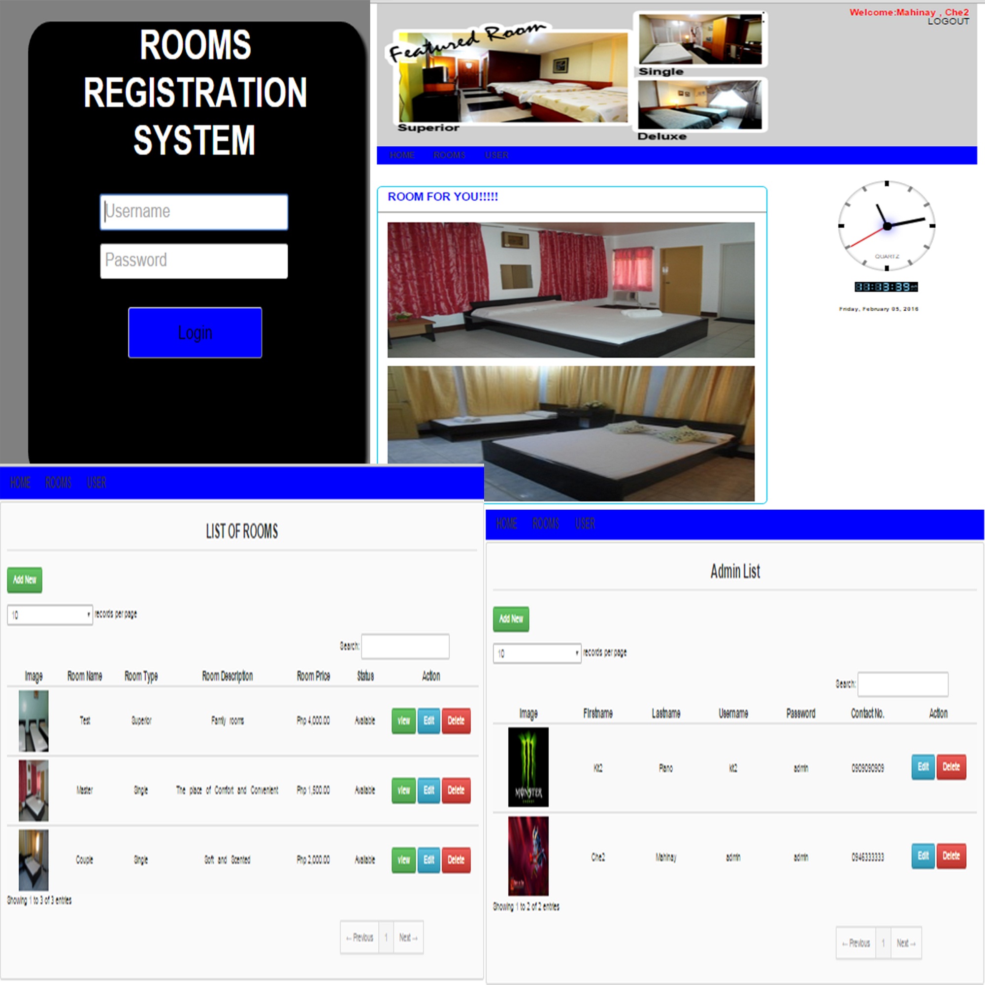 Room Registration System