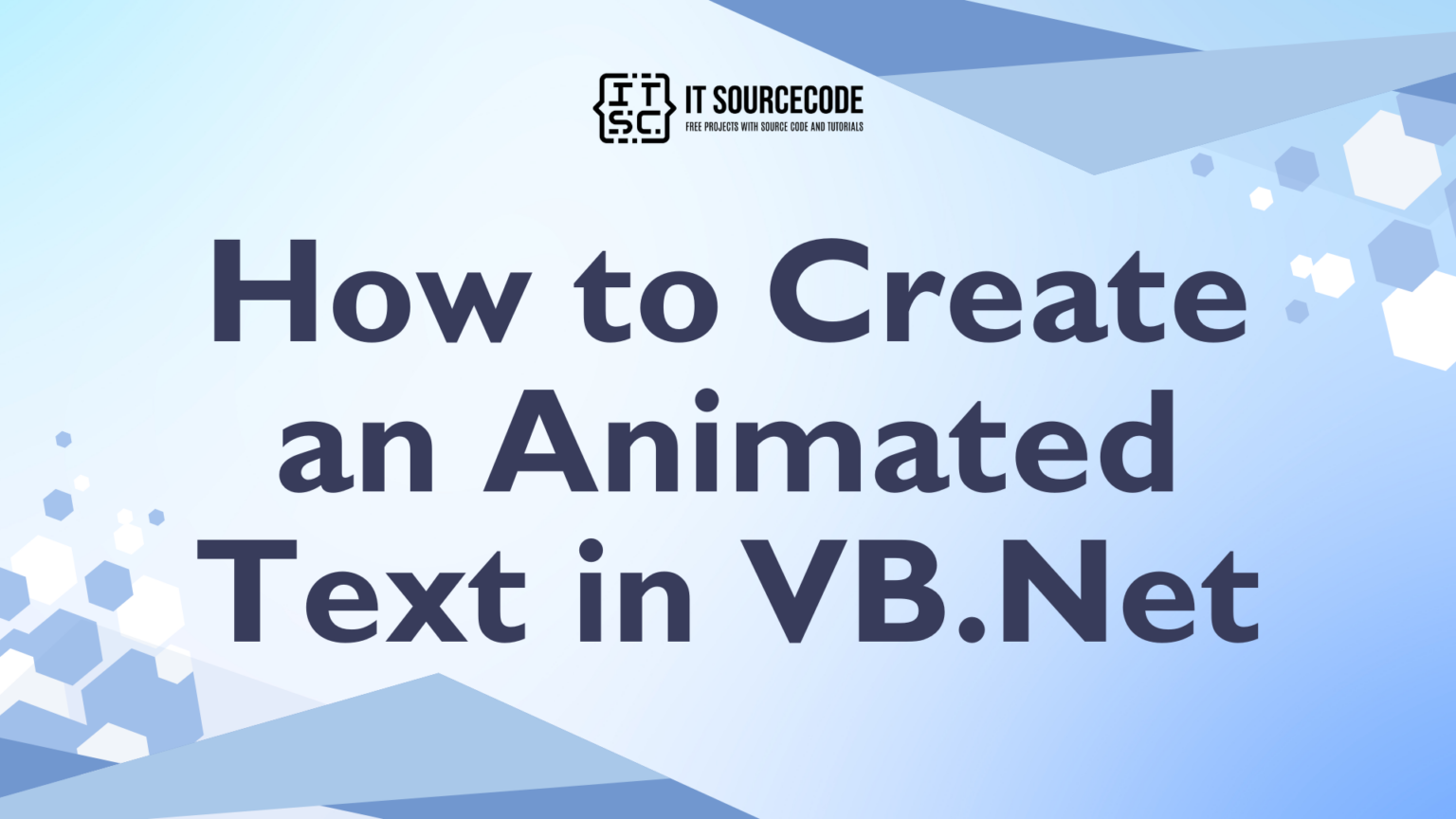 How to Create an Animated Text in VB.Net