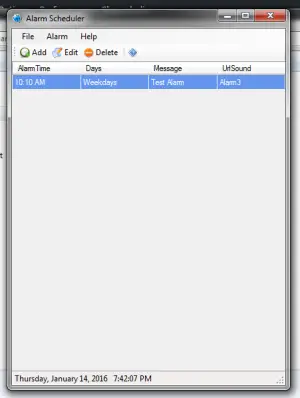 Automated Alarm Scheduler Using Visual Basic and MS Access
