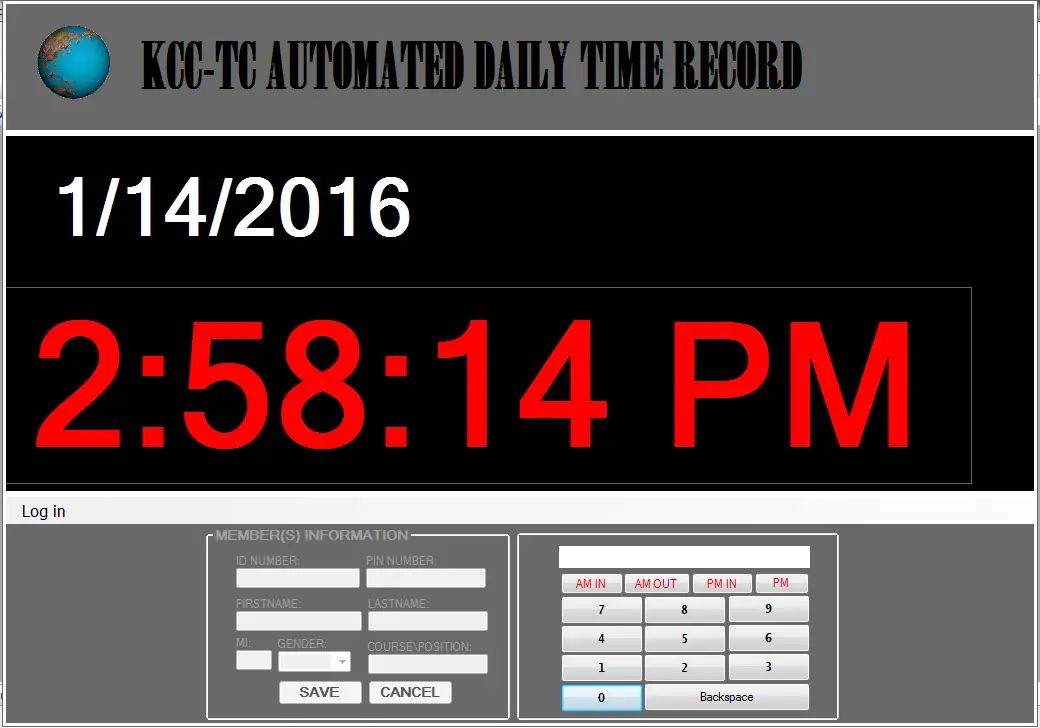 Automated Daily Time Record System VB Net Source Code 2022