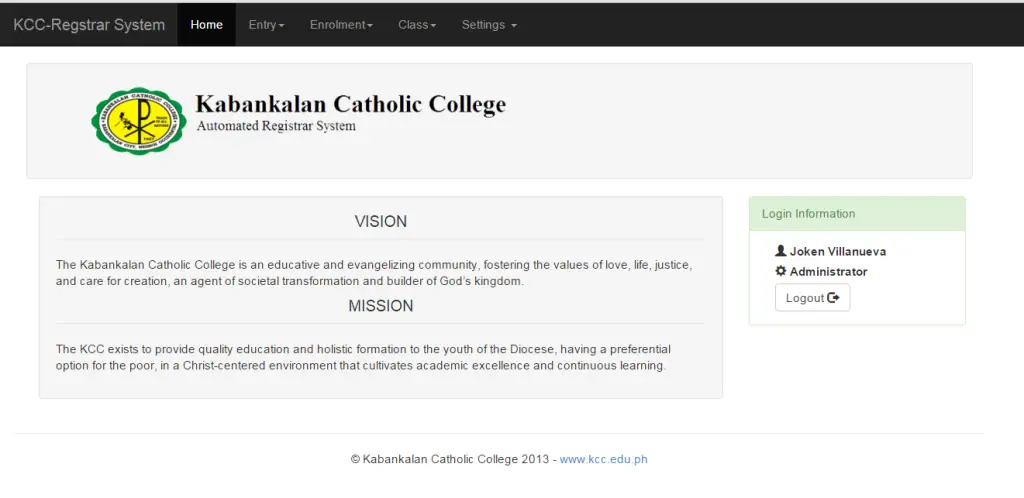 Online Student Enrollment System Project in PHP Source Code