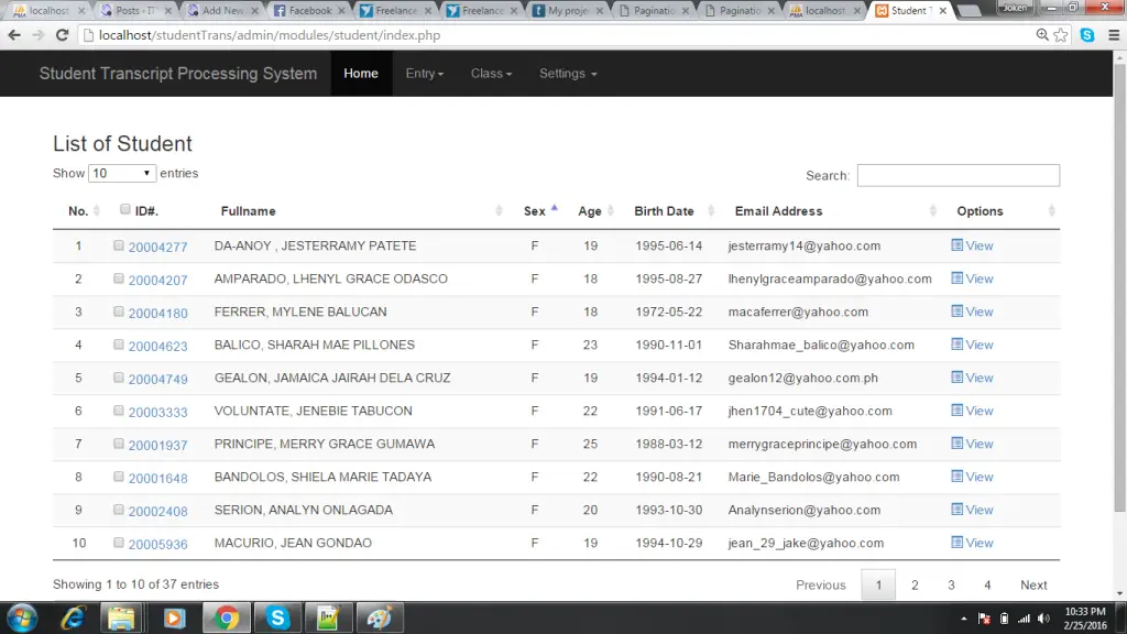 Student Transcript Processing System In PHP - FREE