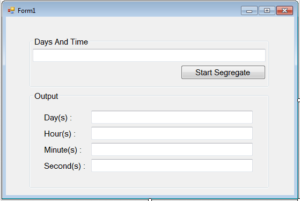 How to Segregate Days and Time Using C# - Itsourcecode.com