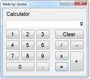 Calculator in C# With Source Code 2022 - FREE