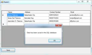 Multiple Save Using C# and SQL Server 2022 - FREE - Itsourcecode.com