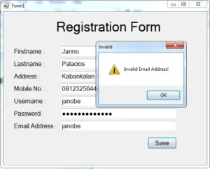 Validating a Registration Form Using C# - FREE Source Code