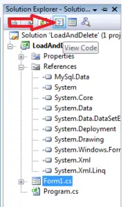 Retrieving and Deleting Data Using MySQL Database and C#.Net