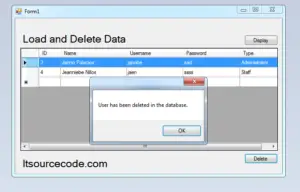 Retrieving and Deleting Data Using MySQL Database and C#.Net 2022