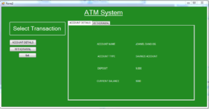 ATM System Using Visual Basic.Net with Source Code - [2022]