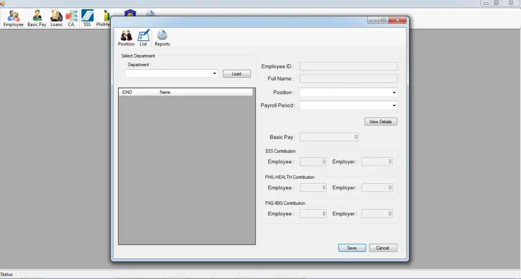 104 - Payroll System Managing Employee Information