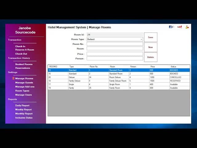 Hotel Management System Project in VB.Net with Source Code | [2019]