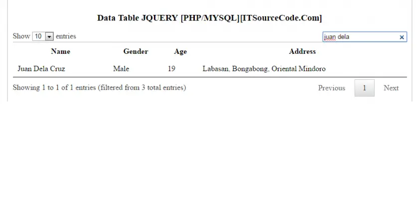 Datatable Jquery Plug In Using Php Mysql With Source Code 2022 0780
