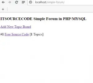 Create a Simple Forum Using PHP/MYSQL Project - FREE - 2022