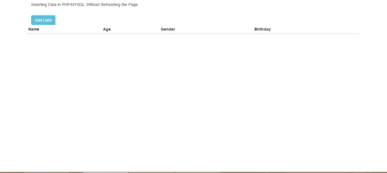 Insert And Display Data In Php And Mysql Without Refreshening Page 2636