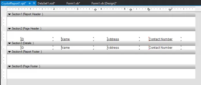 Generate Report from DataGridView to Crystal Reports in VB.Net