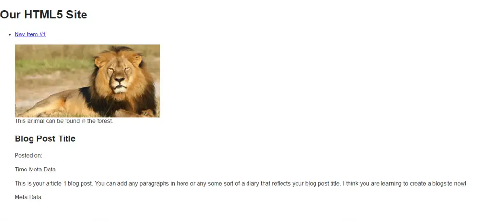 Figcaption W3schools