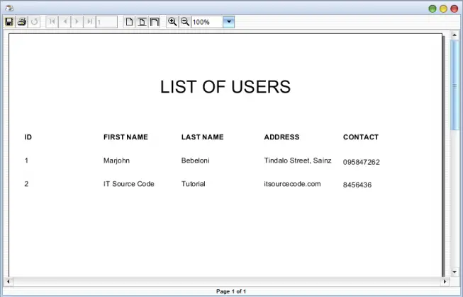 View Report Using Ireport And Jasperreport In Java Free