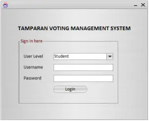 Automated Voting System using Java Netbeans IDE