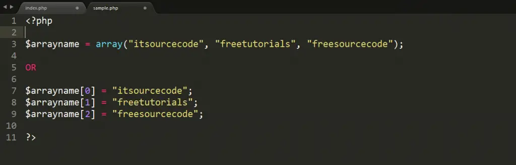 How To Declare An Array In PHP With Source Code FREE 2022