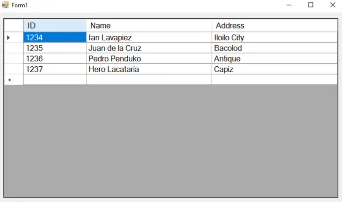 FillWeight Layout DataGridView Columns using VB.Net