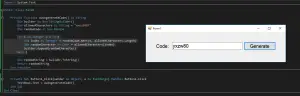 Random Code Generator using VB.Net - 2022