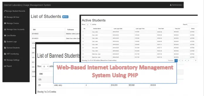 Web-Based Internet Laboratory Management System Using PHP