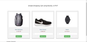 Shopping Cart using PHP and MySQL PHP Project with Source Code Free