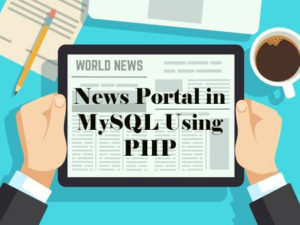 News Portal Project in PHP Free Download - Source Code