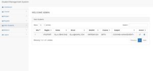 Student Record System using MySql in PHP - With Source Code