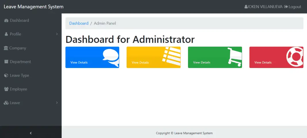 Leave Management System In Php With Free Source Code