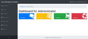 Leave Management System in PHP with Free Source Code