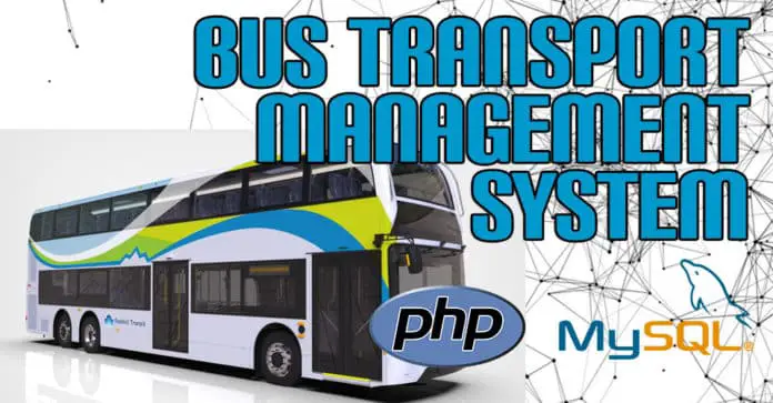 Bus Transport Management System Project in PHP Source Code