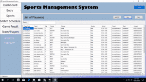 Sports Event Management System Project With SMS Notification System