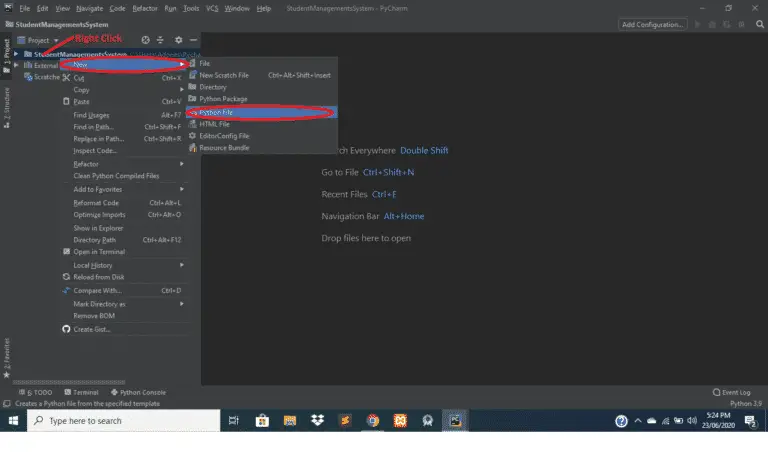 Student Management System Project in Python with Source Code