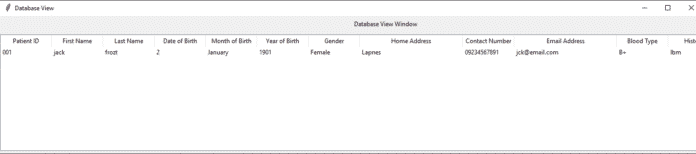 Patient Information System In Python With Source Code - Video - 2022
