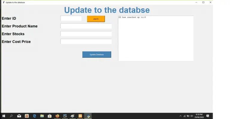 Inventory Management System Project In Python Source Code