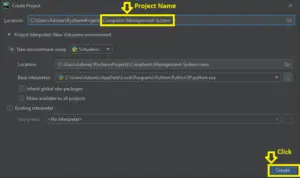 Complaint Management System Project in Python Source Code