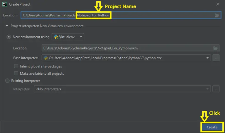 Notepad For Python With Source Code