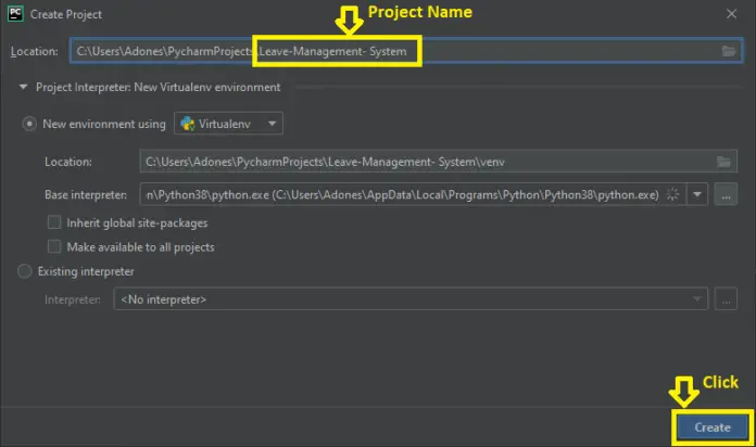 Leave Management System Project in Python with Source Code