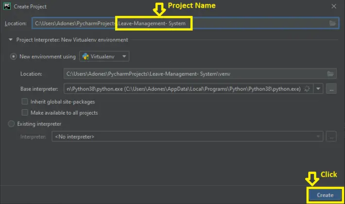 Leave Management System Project in Python with Source Code
