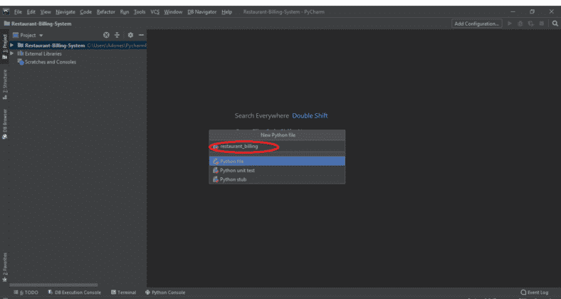 Restaurant Billing System Project in Python With Source Code