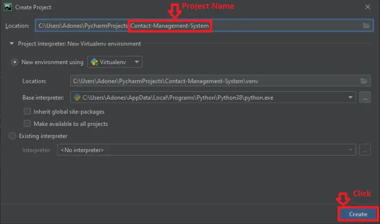 Contact Management System Project in Python With Source Code