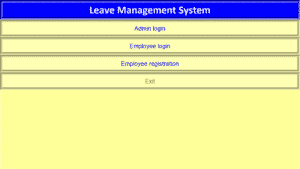 Leave Management System Project in Python with Source Code