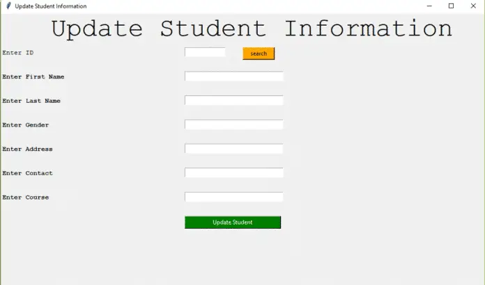 Crud Operations In Python With Source Code