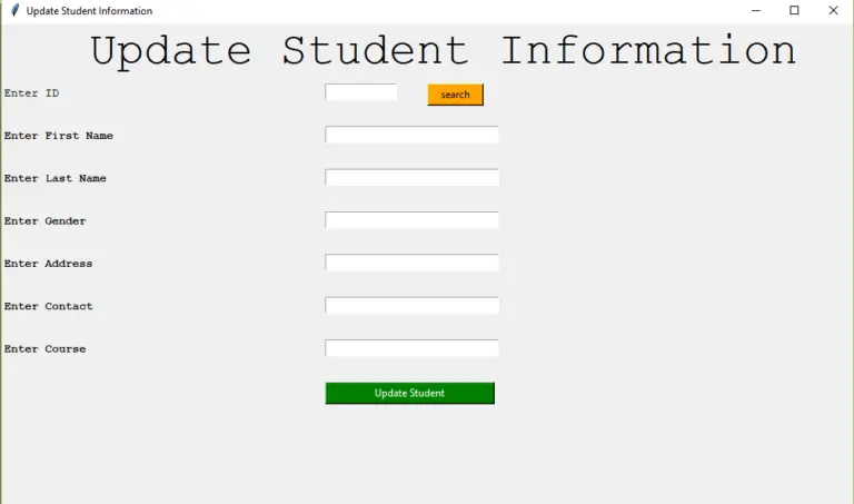 Crud Operations In Python With Source Code