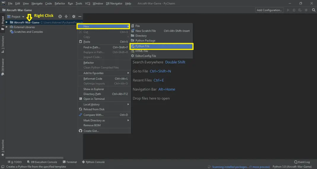 Aircraft War Game in Python with Source Code - Video - 2022