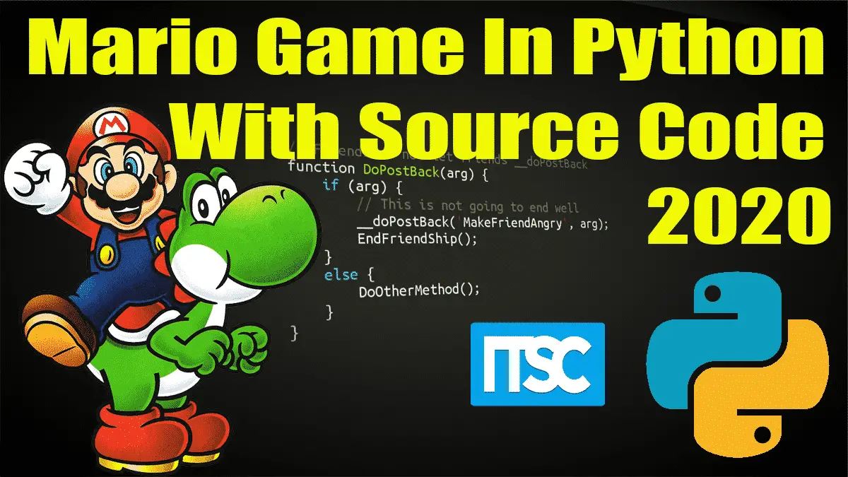 Mario Game In Python With Source Code - FREE - 2022