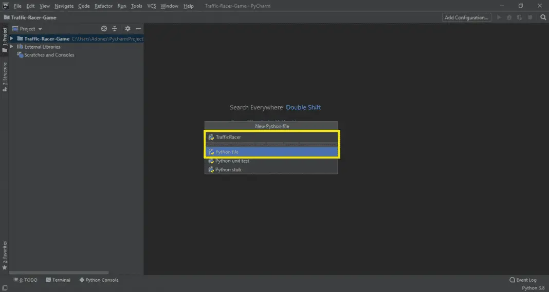 Traffic Racer Game in Python with Source Code - Video - 2022