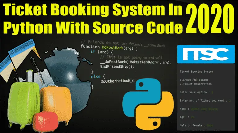 Ticket Booking System Project In Python Video 2022 