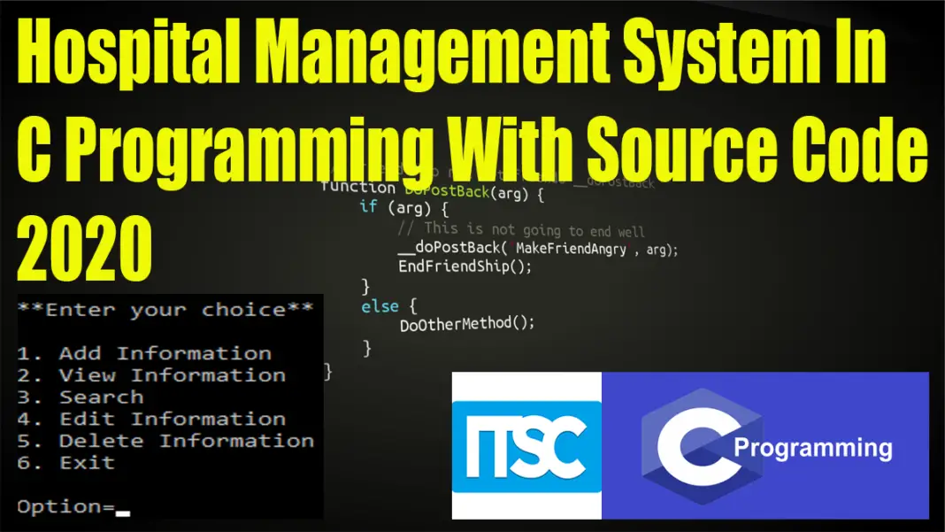 Simple Hospital Management System In C With Source Code 2020